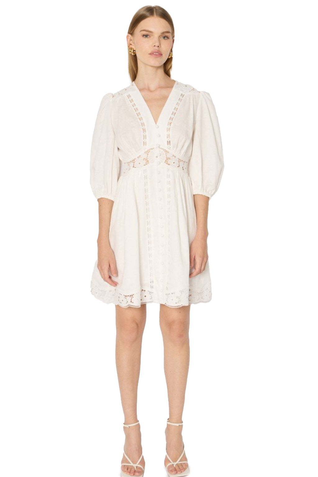 Roodie Courte Dress - White – Monkee's of The Woodlands