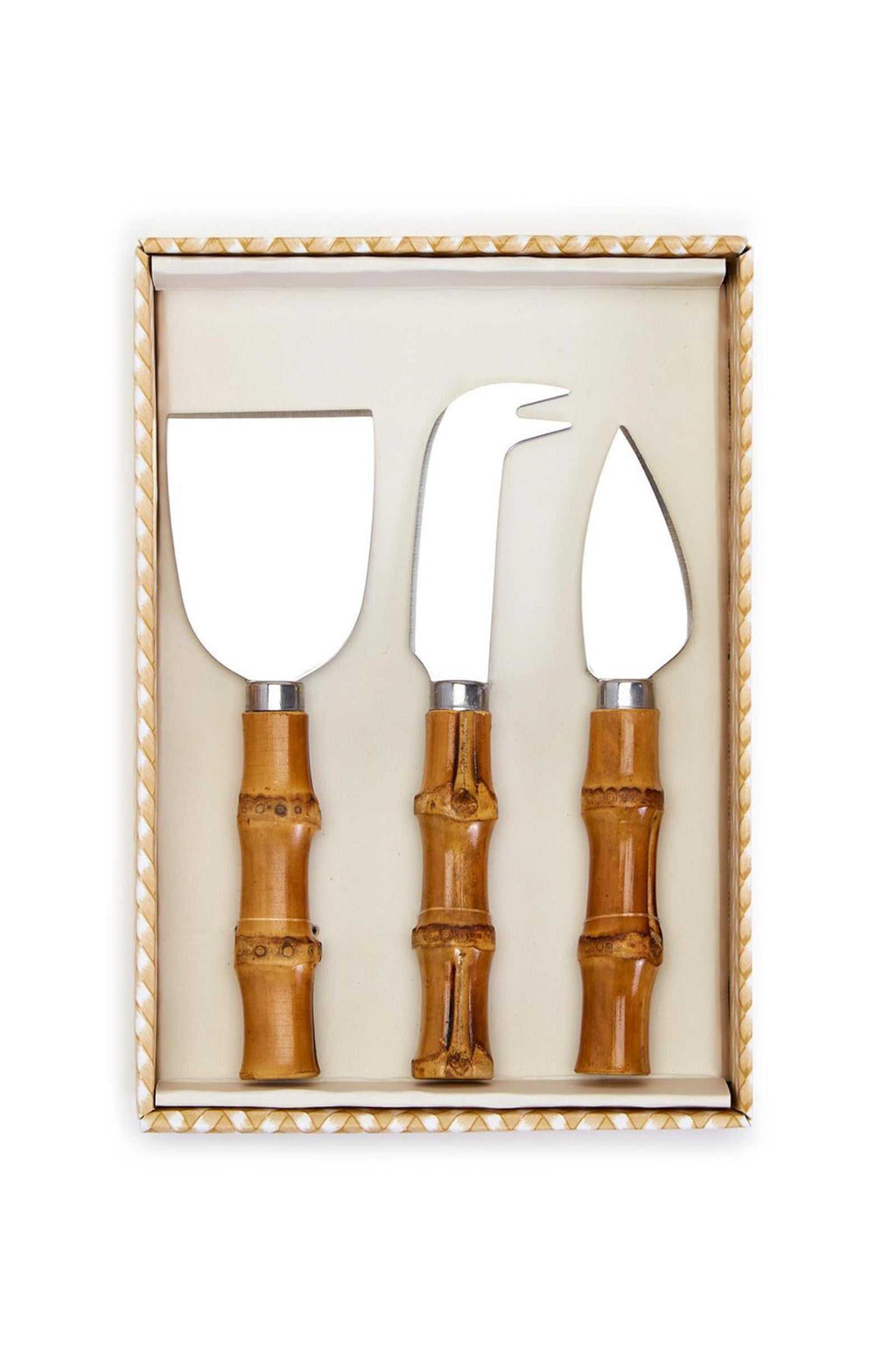 S/3 Natural Bamboo Handle Cheese Knives – Monkee's of The Woodlands