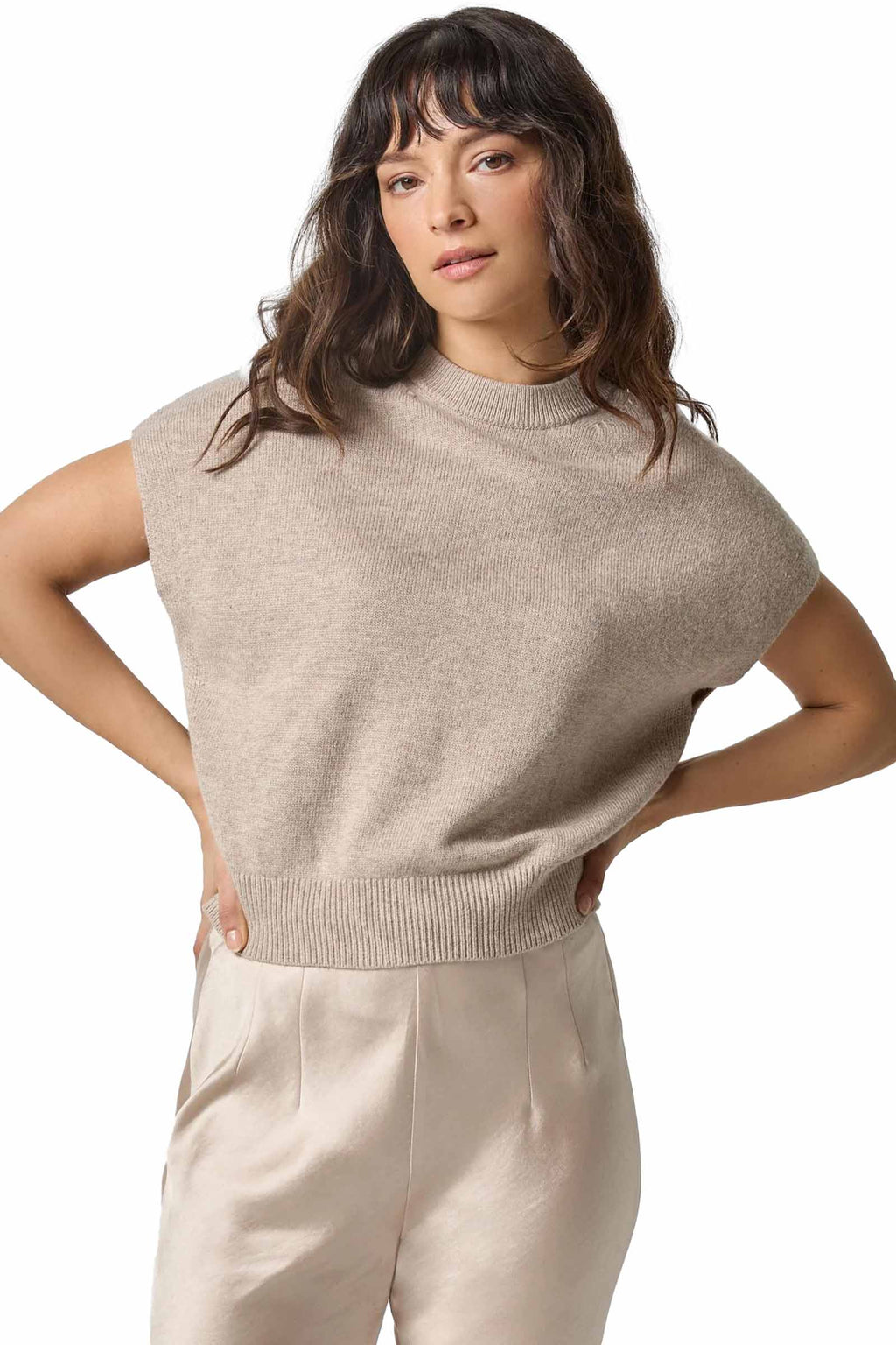 Banded Bottom Wedge Sweater - Wheat, Stylish and Cozy Option – Monkee's ...