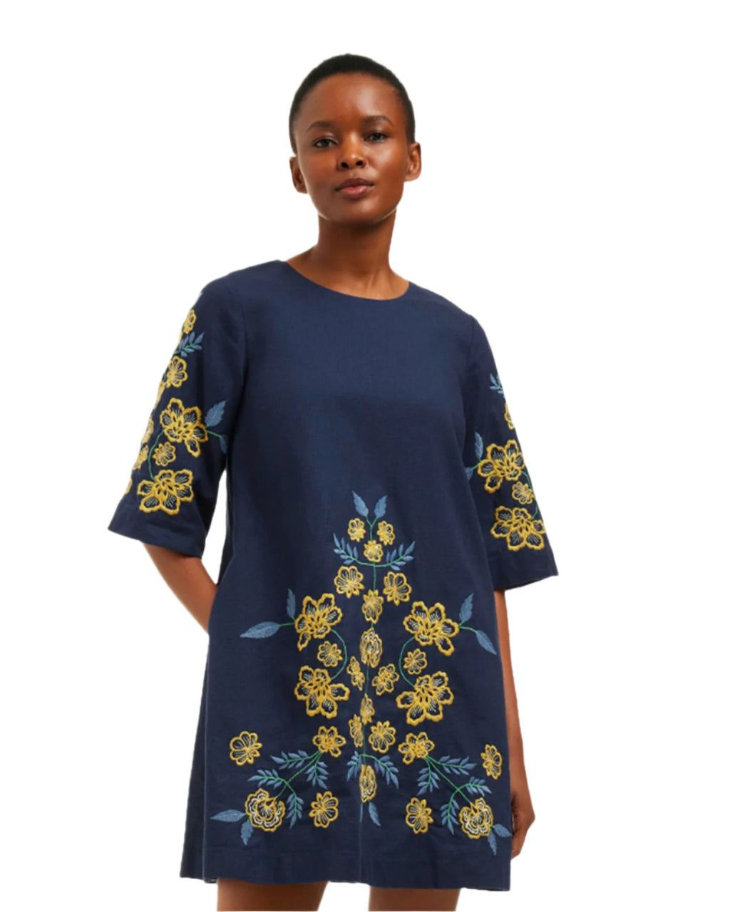 Draper James - Mallory Bell Sleeve Mini Dress in Navy – Monkee's of The ...